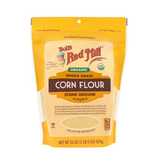 Bob's Red Mill Organic Whole Grain Stone Ground Corn Flour (624g)